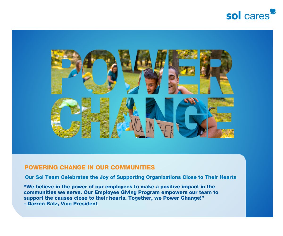 POWERING CHANGE IN OUR COMMUNITIES - Welcome to The Sol Group