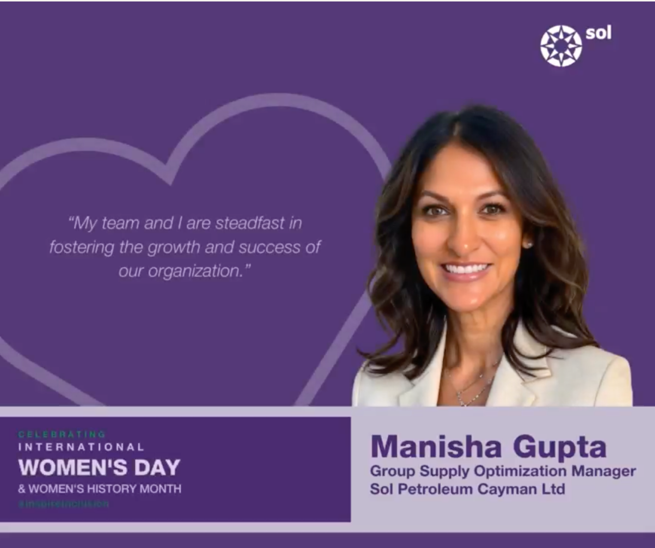 International Women’s Day – Manisha Gupta - Welcome to The Sol Group